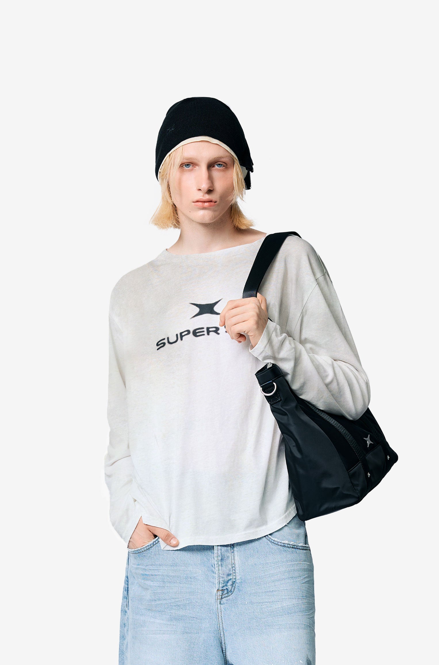 BASIC OVERSIZED LONG SLEEVE TEE — SUPER SUN